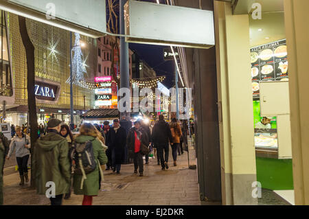 Mariahilfer Strasse shopping street, Vienna, Austria, Europe Stock Photo - Alamy