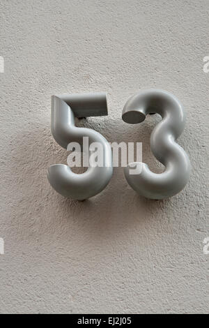 House number 53 Stock Photo - Alamy