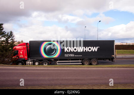Panning a "KNOWHOW" Currys - PC World articulated lorry travelling ...