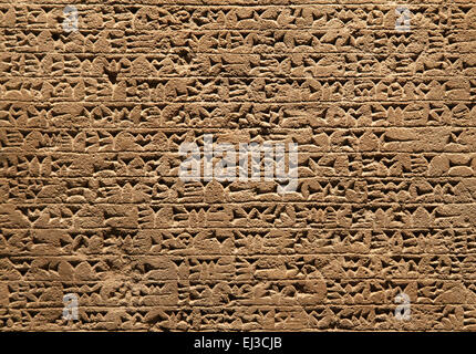 Ancient sumerian stone carving with cuneiform scripting Stock Photo - Alamy