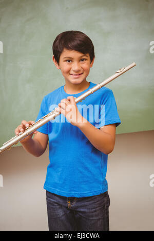 Boy with flute Stock Photo - Alamy