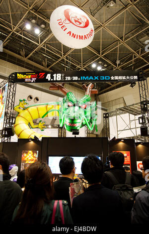 Tokyo, Japan. 21st March, 2015. Visitors gather at the Anime Japan 2015 ...