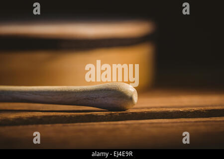 Traditional Irish bodhran and stick Stock Photo - Alamy