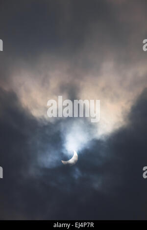 Solar Eclipse in Italy, 20 March 2015 Stock Photo - Alamy