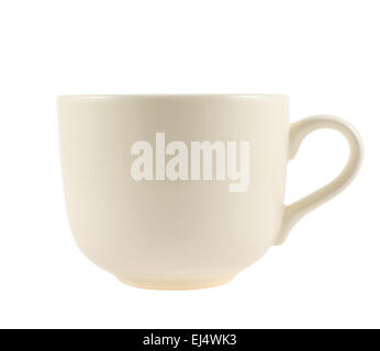 Ceramic cream colored cup isolated Stock Photo - Alamy