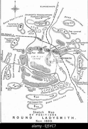 Map of Ladysmith Stock Photo - Alamy