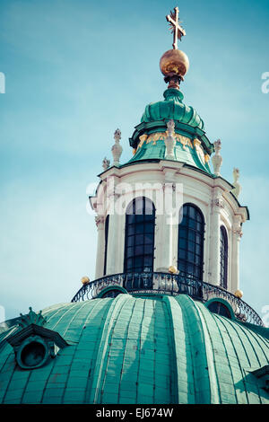 The famous Baroque Rococo Karlskirche (S. Charles church) built 1737 ...