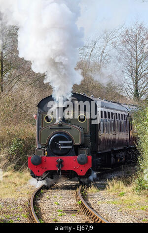 Preston, Lancashire: The John Howe steam locomotive on the track at the ...