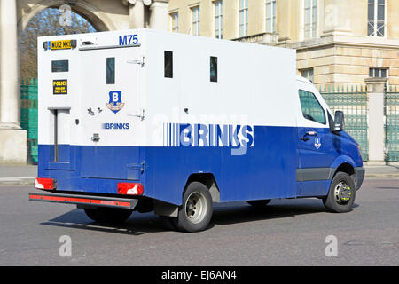 Armored truck, Brinks armoured money transport vehicle, USA Stock Photo ...