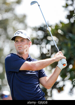 Orlando, FL, USA. 22nd Mar, 2015. Matt Every watches his chip up to the ...