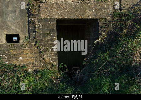 A World war 2 Type 26 Pillbox built in 1941 at Ferring seafront along ...