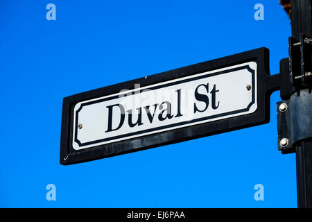 Duval Street Sign (Main Street) Key West Florida FL destination for ...