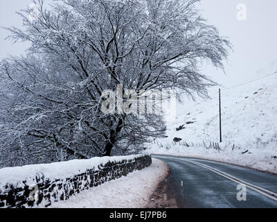 31st Jan 2015. Holmfirth rd,Greenfield,Saddleworth,Greater Manchester ...