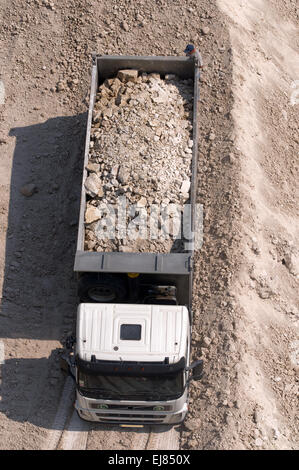 truck transports clay Stock Photo - Alamy