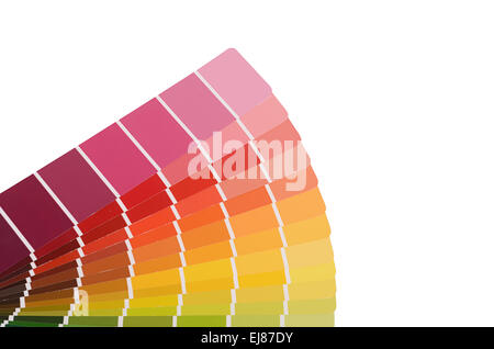 Color palette guide on white background. Close-Up Of Color Sample ...