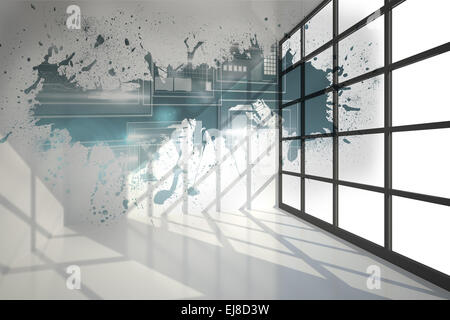 Splash showing technology interface Stock Photo - Alamy
