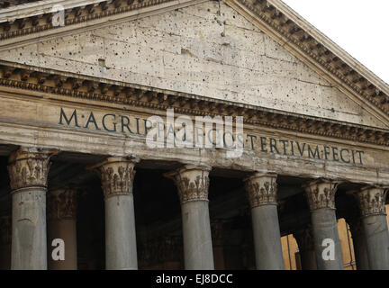 The Pantheon, commissioned by Marcus Agrippa during the reign of ...