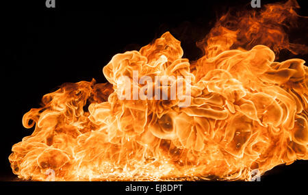 Beautiful stylish fire flames, close-up Stock Photo - Alamy