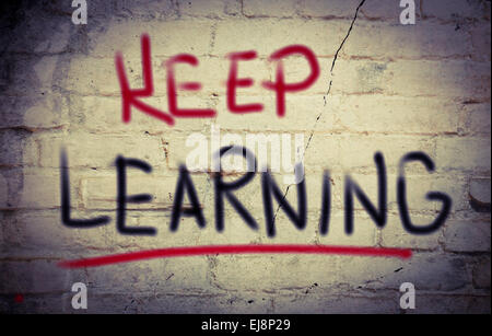 Keep Learning Concept Stock Photo - Alamy