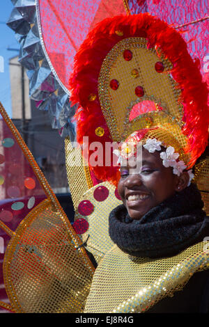 Detroit, Michigan, USA. 22nd March, 2015. The Marche du Nain Rouge ...