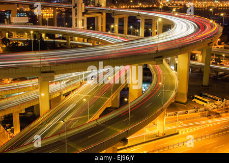 Aerial view of Nanpu Bridge Nanpu Bridge Approach Bridge in Shanghai ...