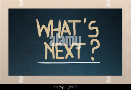 Handwriting text What S Next Question. Concept meaning asking person ...