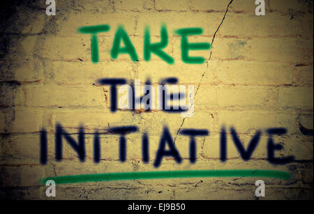 Take The Initiative Concept Stock Photo - Alamy