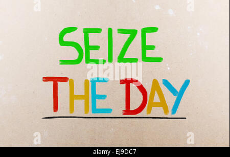 Seize The Day Concept Stock Photo - Alamy