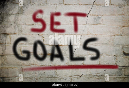 Handwriting text Set Goals. Word Written on Defining or achieving ...