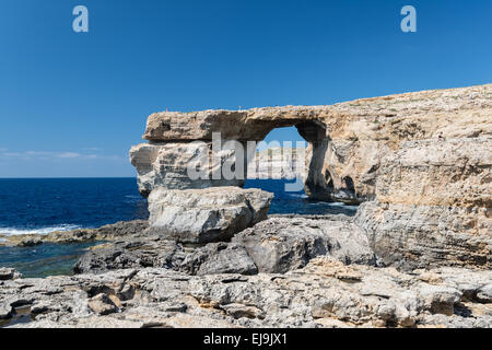 Azure Window - natural arch on Gozo island Stock Photo - Alamy