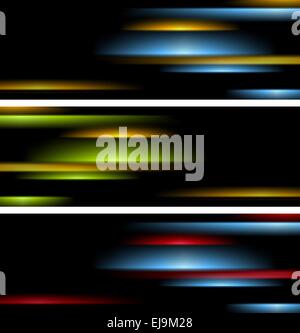Red tech abstract banners Stock Photo - Alamy