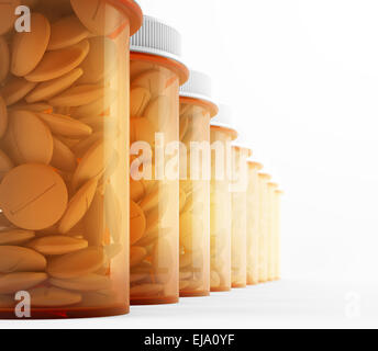 Pill, capsule, bottle and jar with pharmaceutical substance. Medicament ...