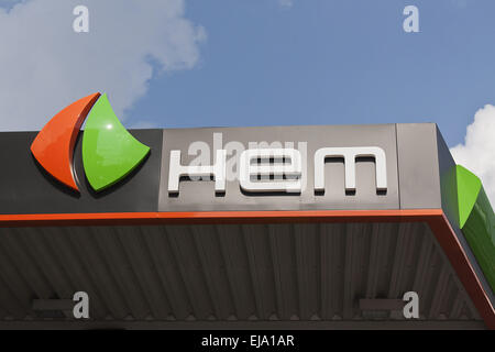 HEM gas station. The Oilinvest Group refines crude oil and markets ...