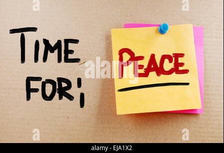 Time For Peace Concept Stock Photo - Alamy