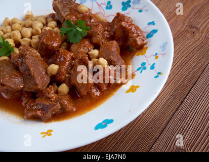 Chtitha Lham – Lamb in a Red Sauce.Algerian food Stock Photo - Alamy