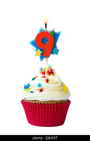 birthday cake, number 9, birthday cakes, 9, number nine Stock Photo - Alamy