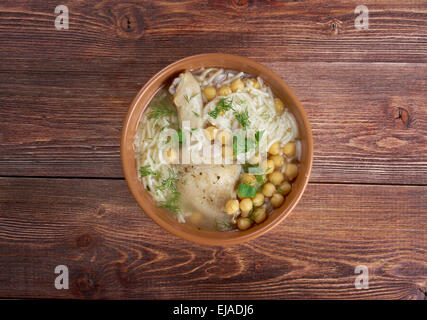 Chorba Beida - Algerian White Soup with meat and vegetables Stock Photo ...