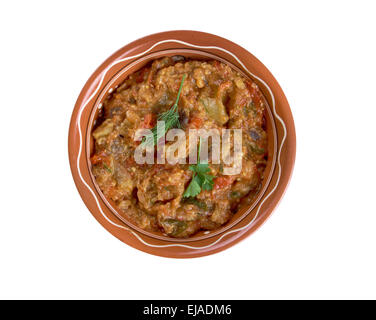 Zaalouk - Moroccan Eggplant Salad Stock Photo - Alamy