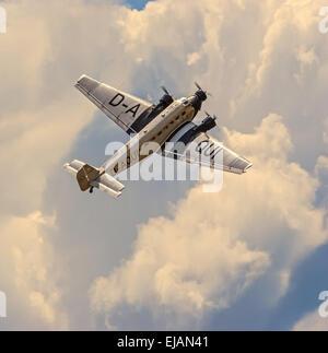 A Junkers Ju 52, a German trimotor aircraft manufactured from 1931 to ...