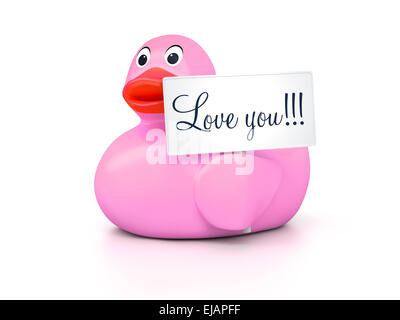 Rubber Ducky Love You Stock Photo - Alamy