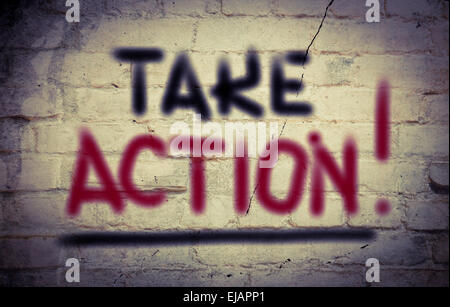 Time to plan and take action business concept as a group of clocks ...