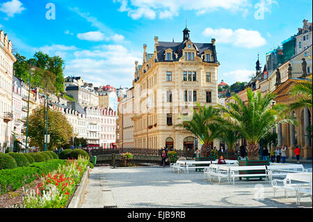 Karlovy Vary Hot springs resort Stock Photo - Alamy