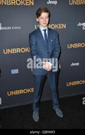 C.J Valleroy at the "Unbroken" Los Angeles Premiere held at the Dolby ...