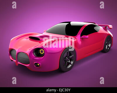 red luxury brandless sport car on white background Stock Photo - Alamy