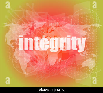 business concept: word integrity on digital background Stock Photo - Alamy