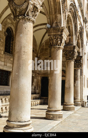 Gothic Stone Pillars Stock Photo - Alamy