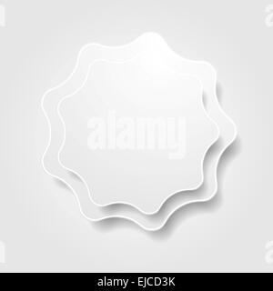 Abstract wavy shape sticker design Stock Photo - Alamy