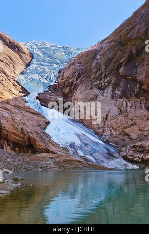 The Briksdal glacier Stock Photo - Alamy