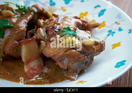 Hasenpfeffer stew rabbit Stock Photo - Alamy
