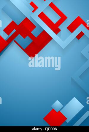 Abstract tech drawing with squares. Vector background eps 10 Stock ...